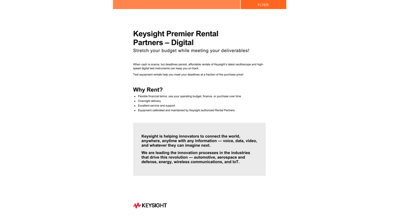 Keysight Rental Partners | Keysight